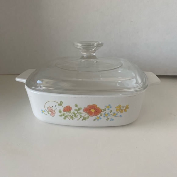 Corningware | Kitchen | Vtg Corning Ware Wildflower Liter A1b With A7c ...